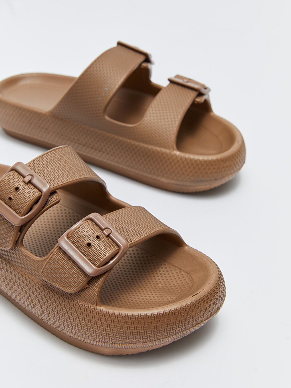 Double Band Buckle Detail Women's Slippers. -S2IA53Z8-S6U - S2IA53Z8 ...