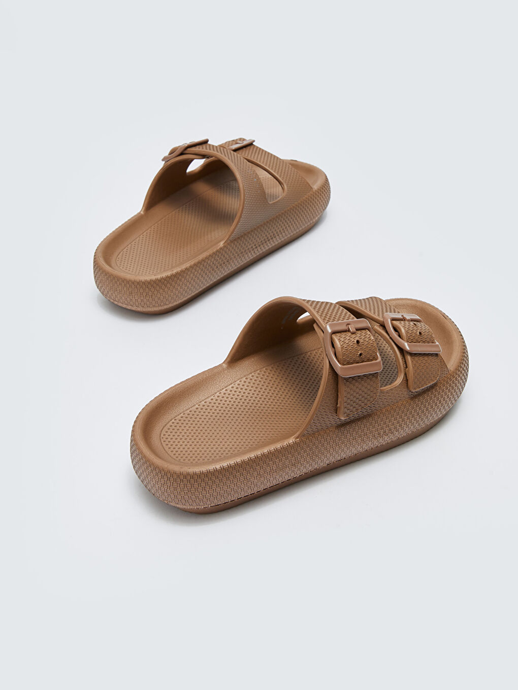 Double Band Buckle Detail Women's Slippers. -S2IA53Z8-S6U - S2IA53Z8 ...