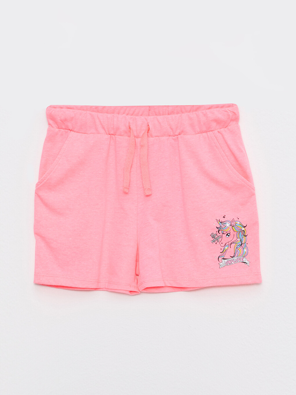 Elastic Waist Printed Girl's Shorts 2 Pieces -S2IR38Z4-PJN - S2IR38Z4 ...