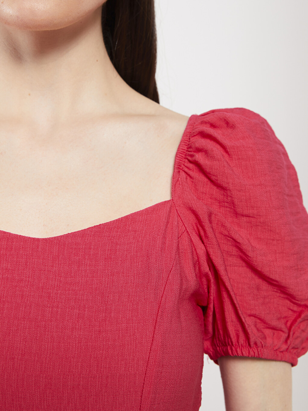 Sweetheart Collar Straight Short Sleeve Women's Dress -S2JH11Z8-H3R ...