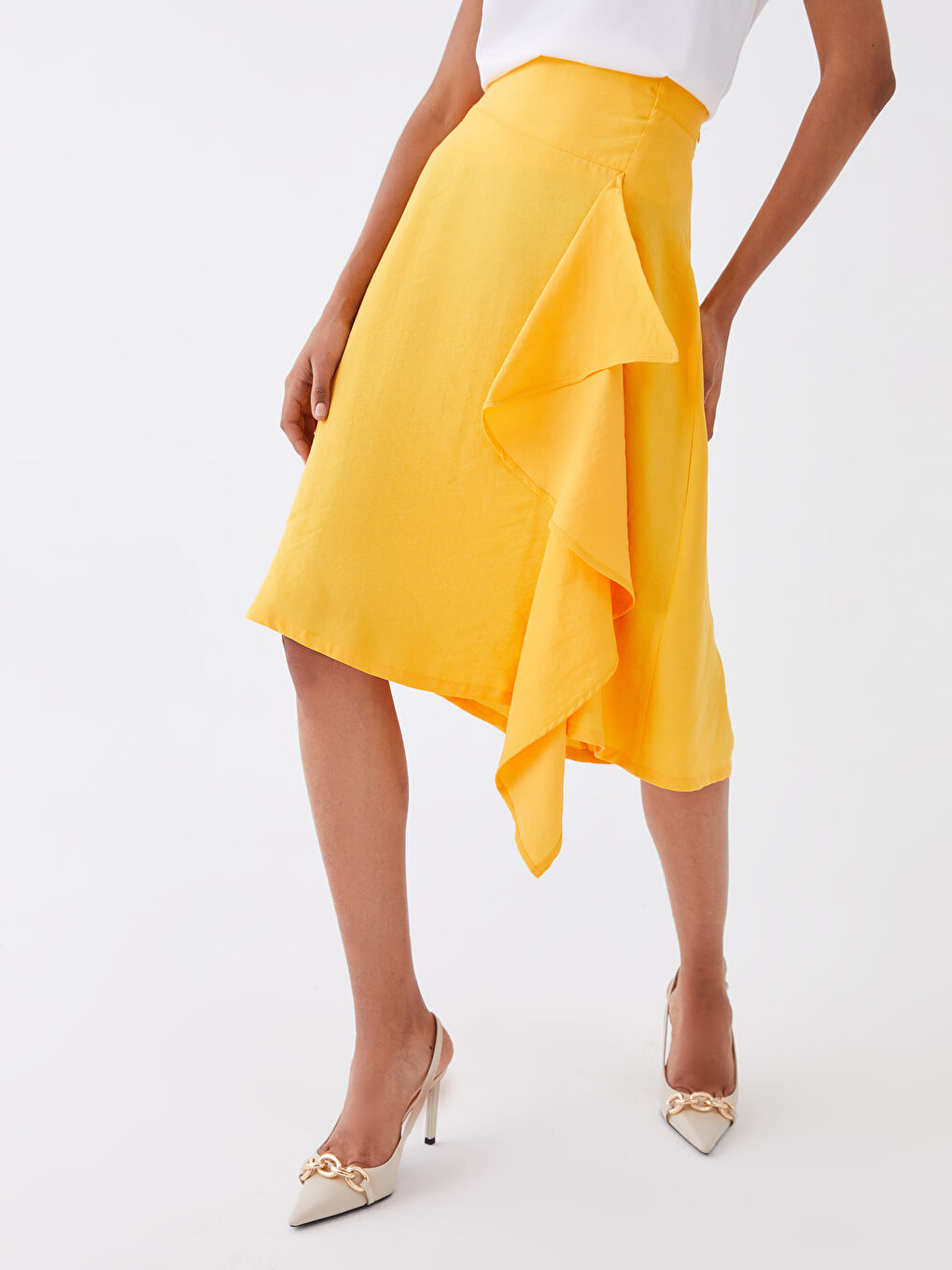 TURUNCU Kadın Standart Fit Düz Etek - S2LP15Z8-G9W | LCW