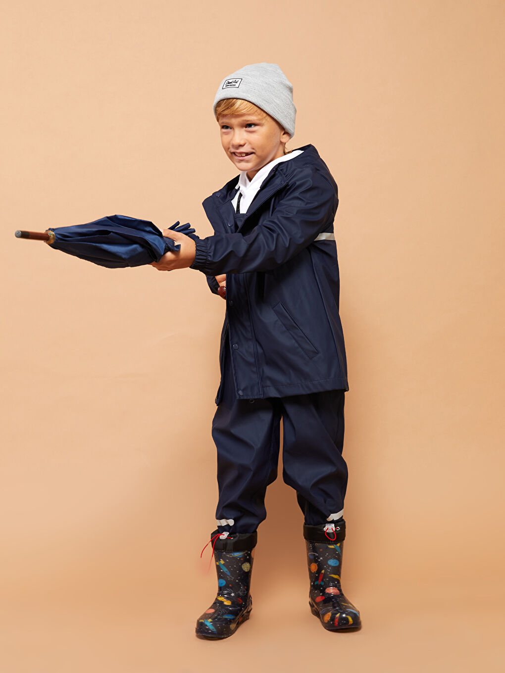Basic Boy Raincoat and Bib and Brace -W20381Z4-HEL - W20381Z4-HEL - LC ...