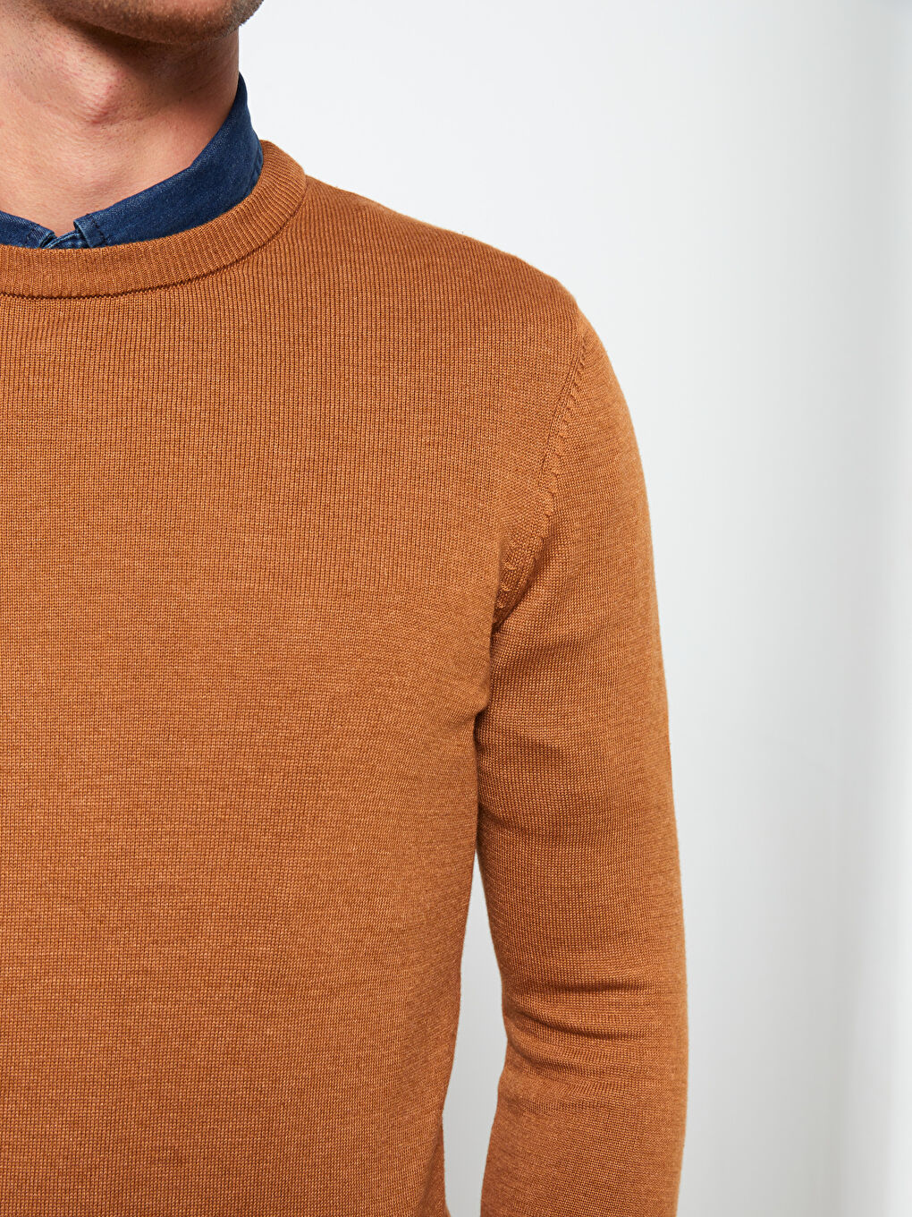 Crew Neck Long Sleeve Men S Tricot Sweater W20706z8 E6w W20706z8 E6w