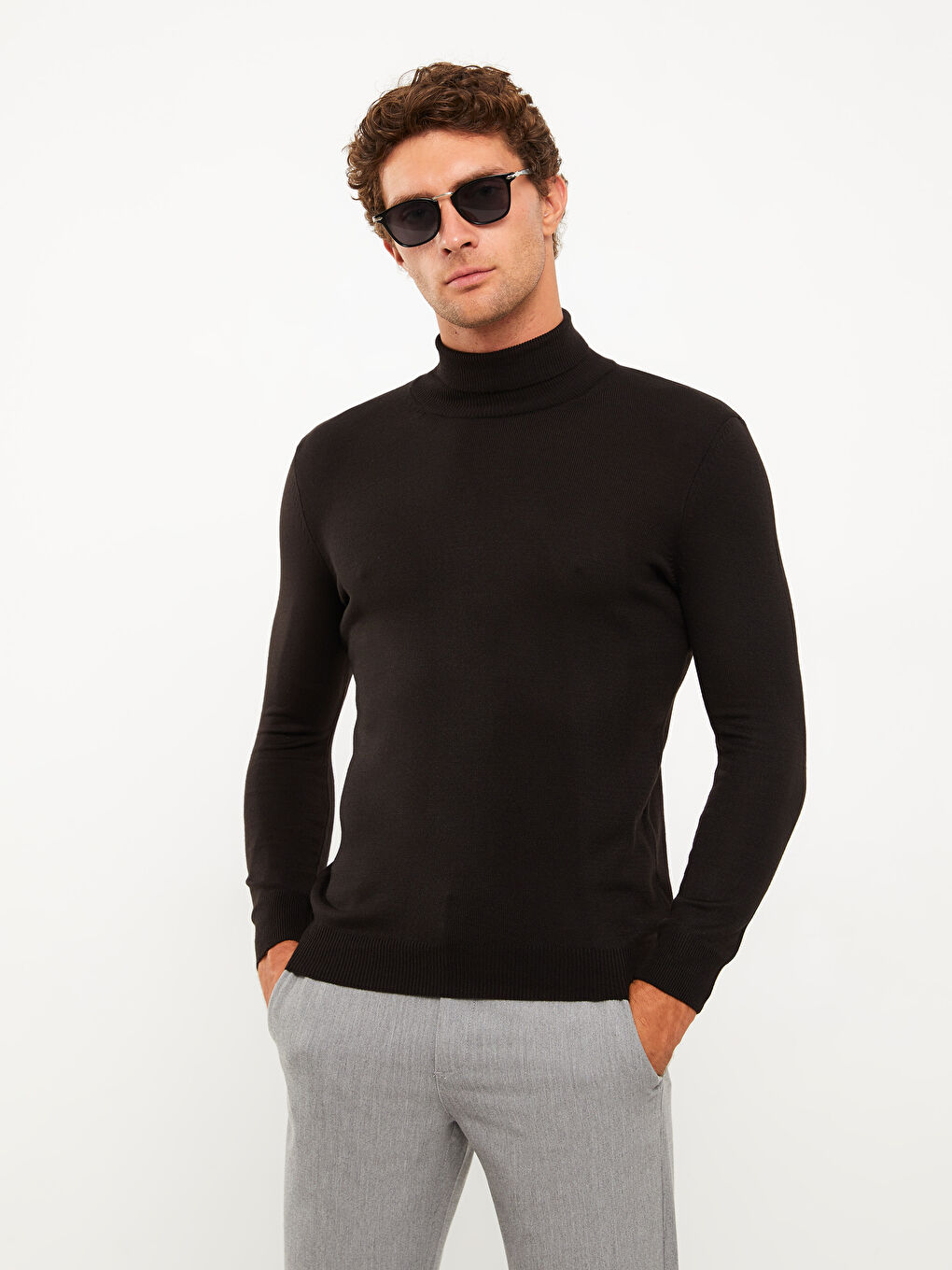 LC WAIKIKI Pull-over à col roulé et manches longues pour hommes en ...