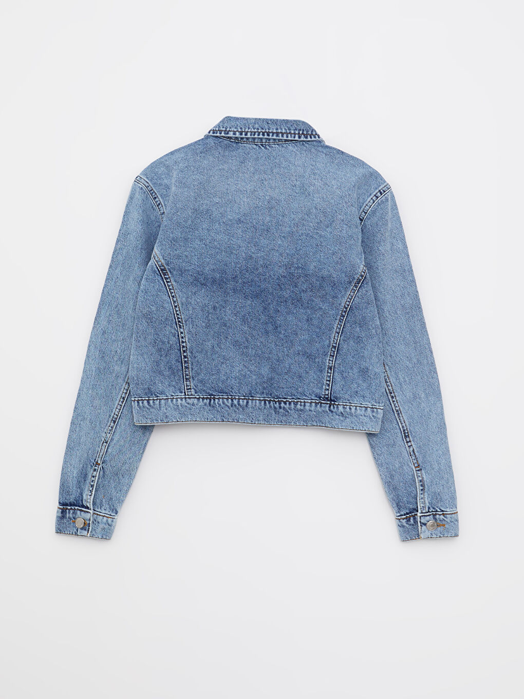 Shirt Neck Regular Long Sleeve Women's Rodeo Jean Jacket -W27423Z8-507 ...