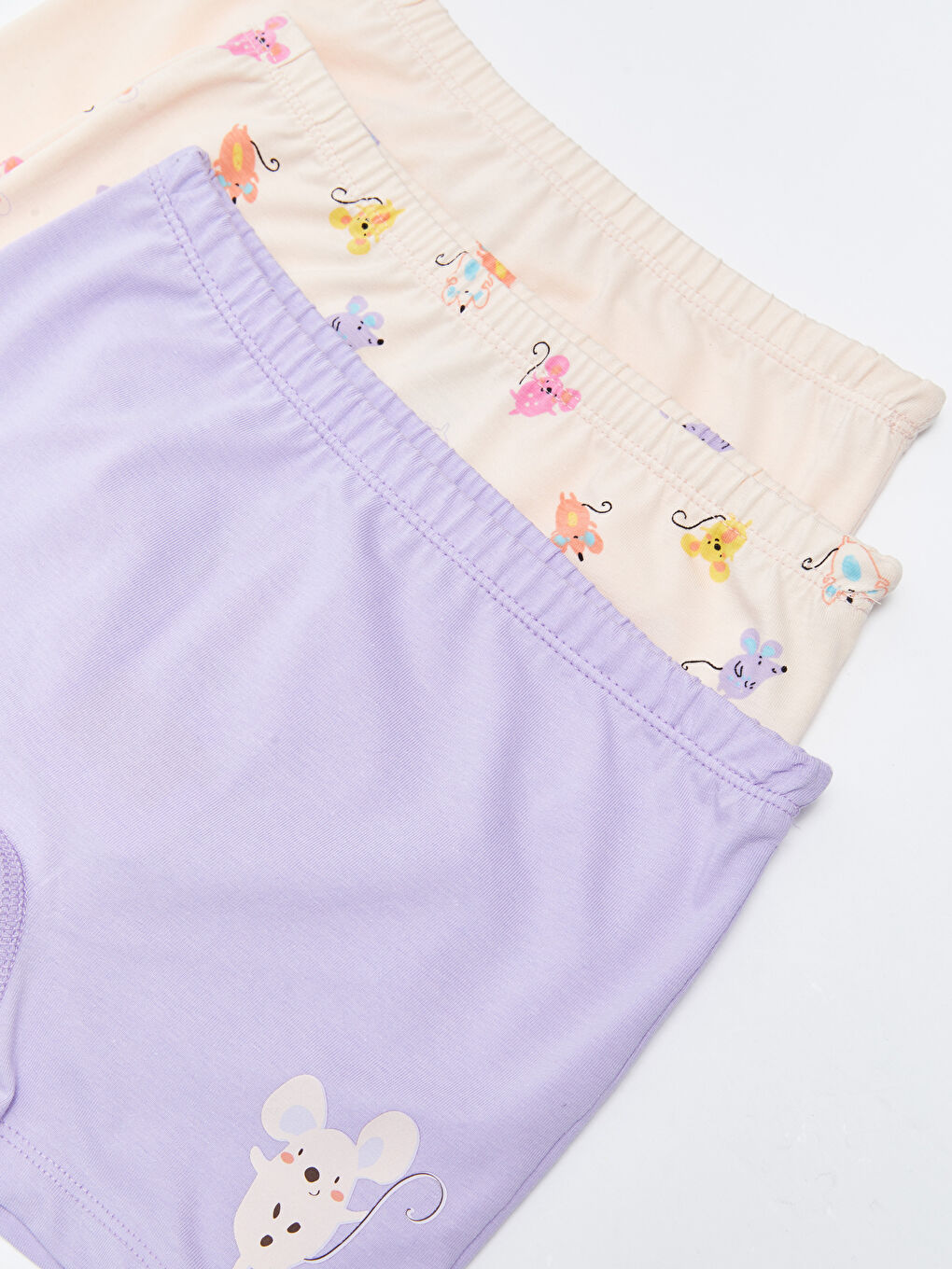 Printed Cotton Girl Boxer 3-Pack -W28041Z4-FKW - W28041Z4-FKW - LC Waikiki