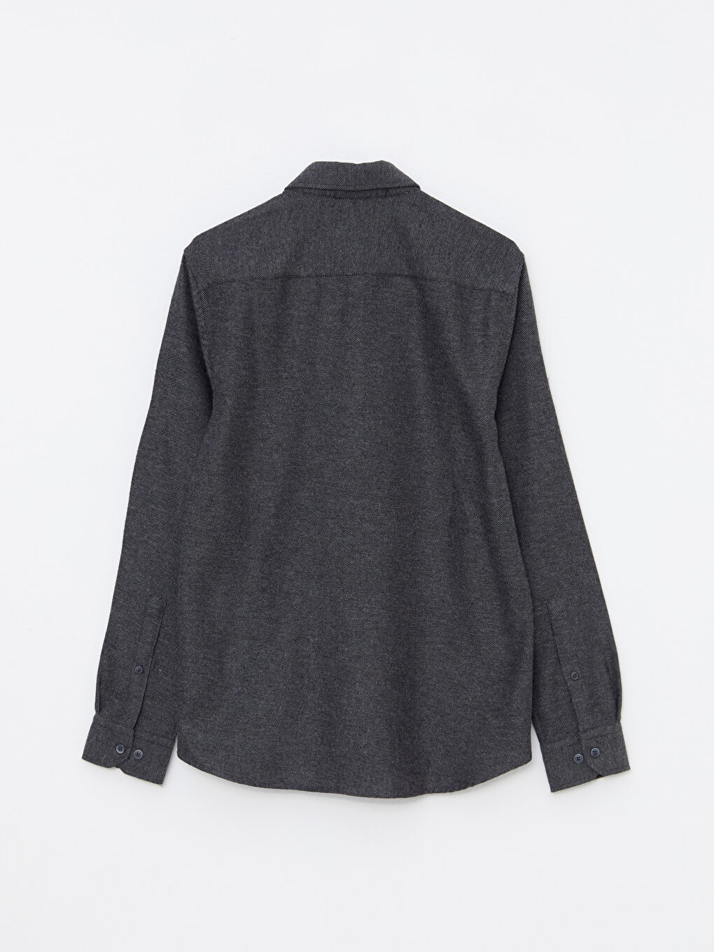 SİYAH Slim Fit Uzun Kollu Gabardin Erkek Gömlek - W28374Z8-RQL | LCW