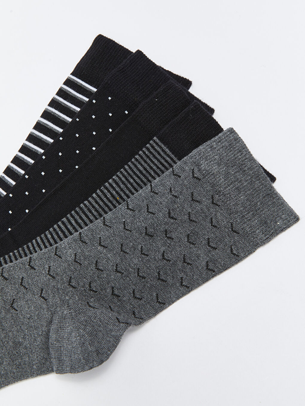 Patterned Men's Socket Socks 5-Pack -W2BB24Z8-K00 - W2BB24Z8-K00 - LC ...