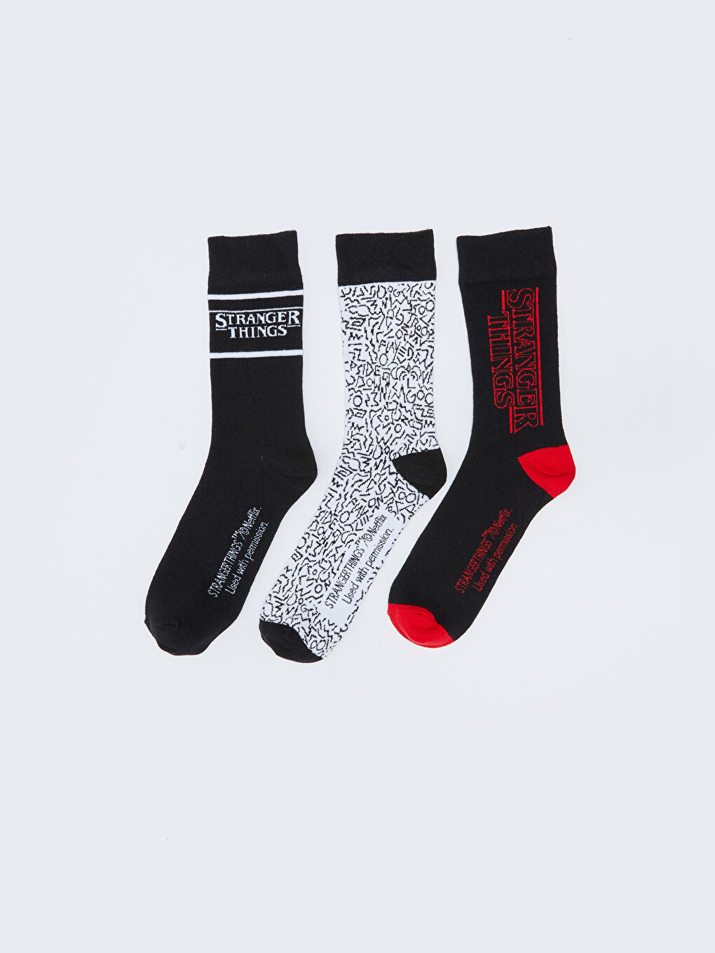 Stranger Things Printed Men's Socks 3 Pack -W2BC50Z8-K00 - W2BC50Z8-K00 ...