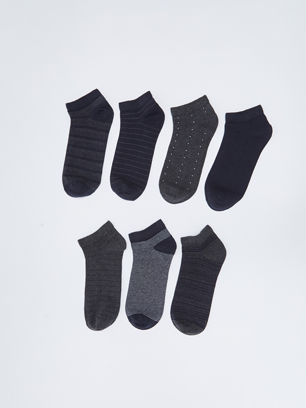 Patterned Men's Booties Socks 7 Pieces -W2BF77Z8-CRP - W2BF77Z8-CRP ...