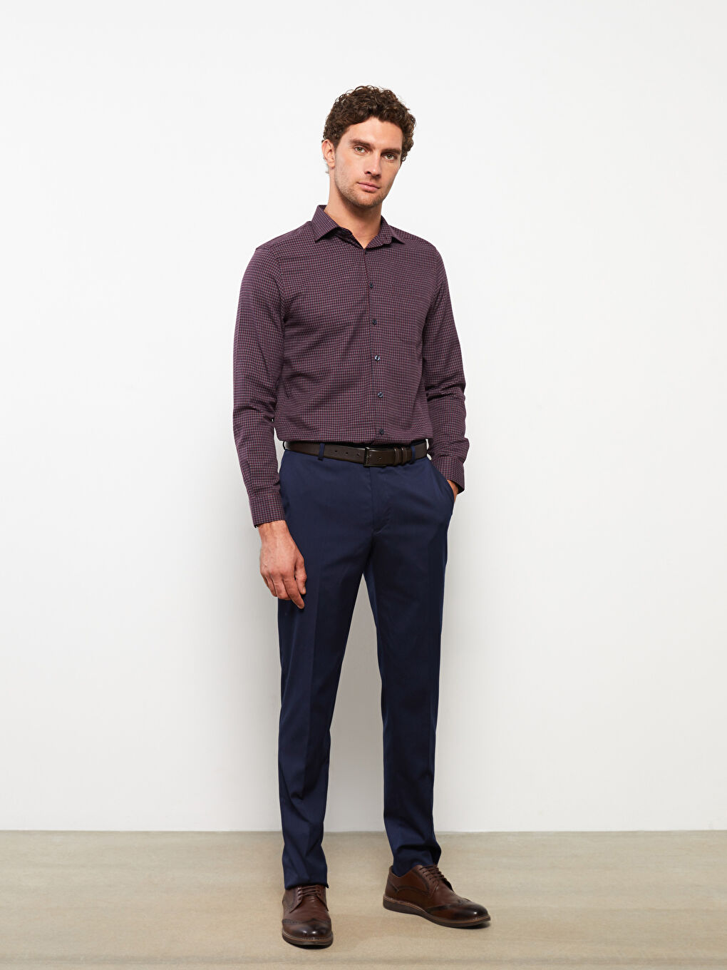 ROUGE BORDEAUX Chemise -W2BU56Z8-LLH - W2BU56Z8-LLH - LC Waikiki