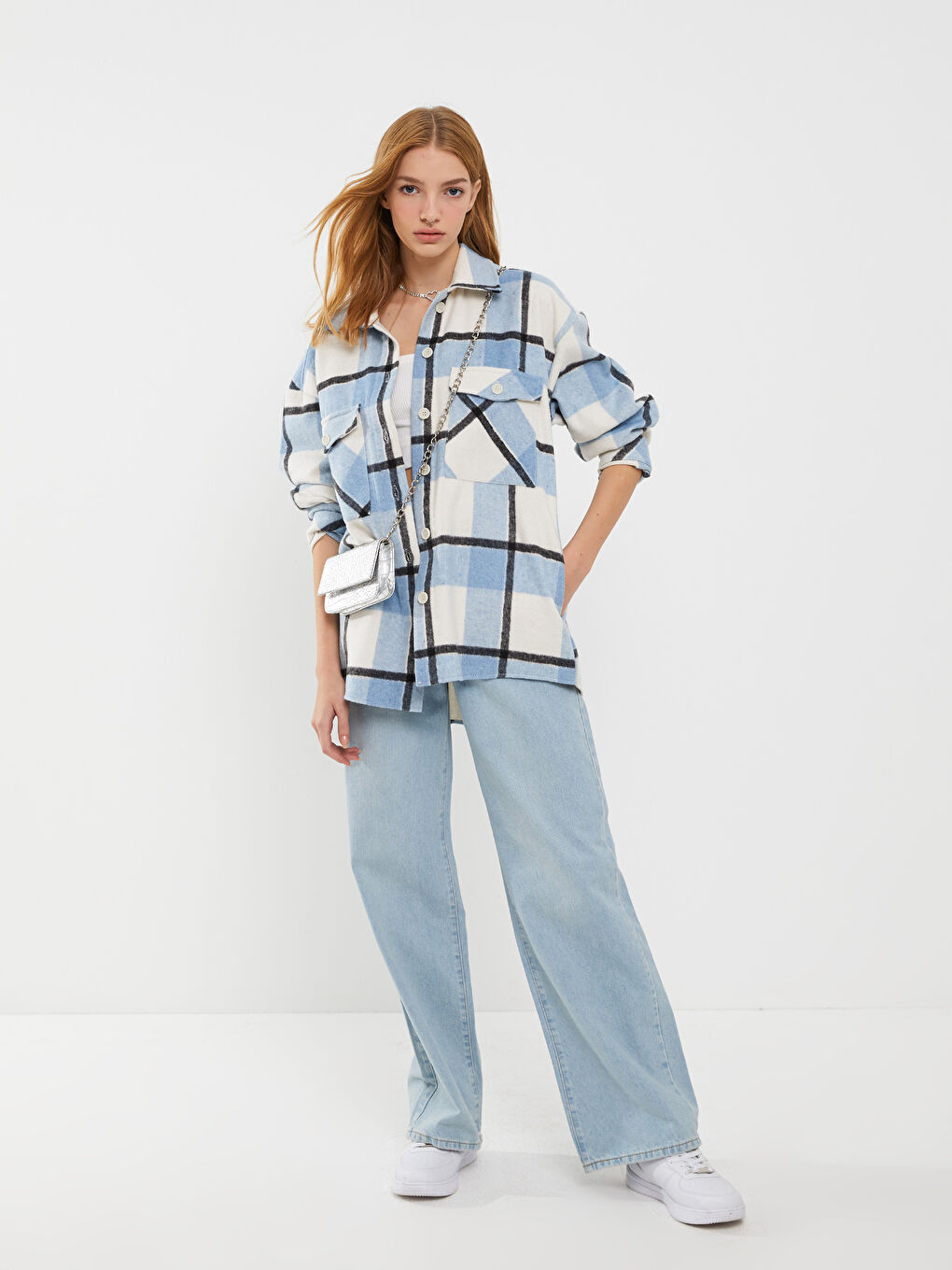 Plaid Long Sleeve Flannel Women Lumberjack Shirt Jacket -W2CC98Z8-SLG ...