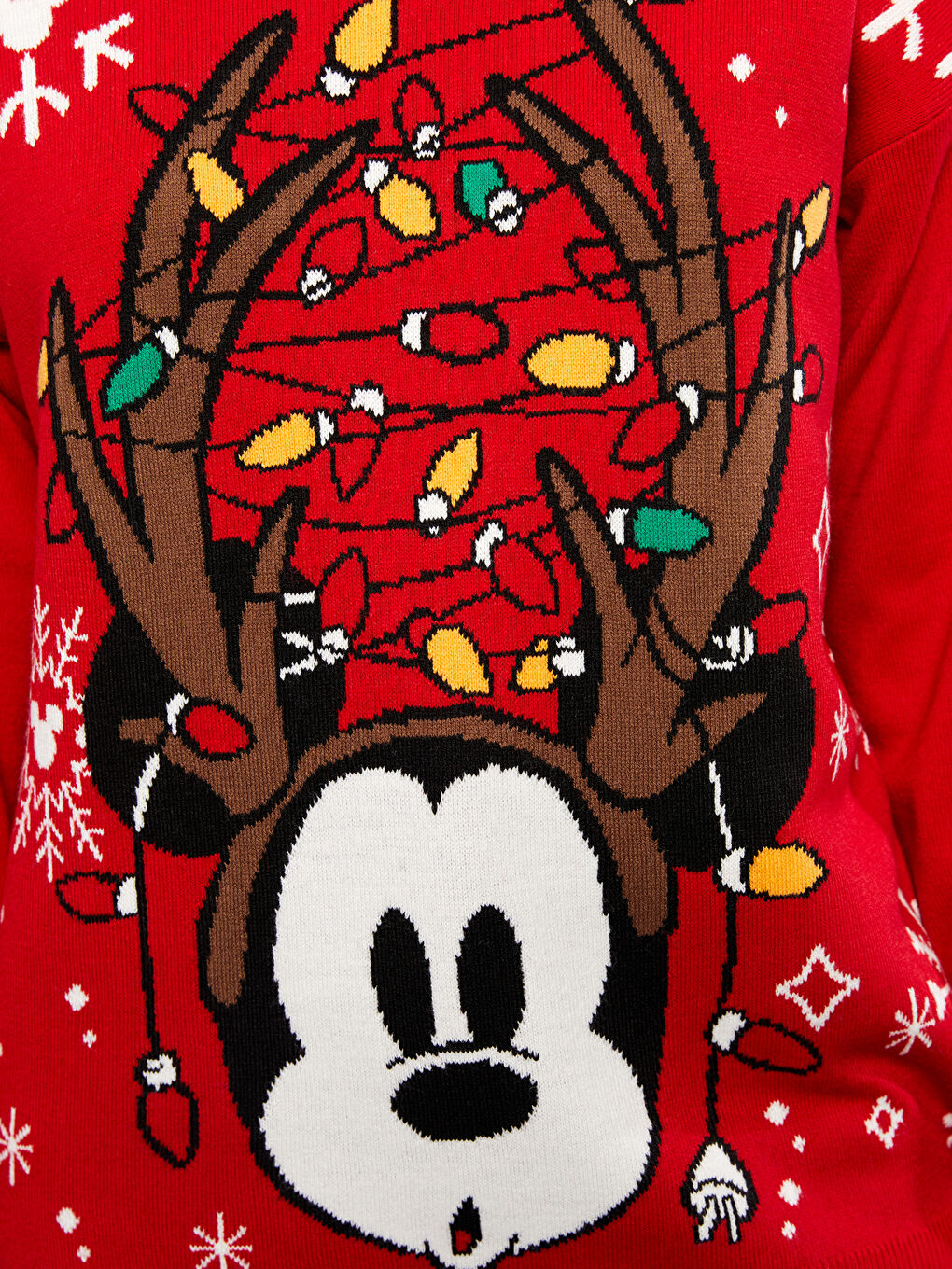 LC WAIKIKI Crew Neck Mickey Mouse Printed Long Sleeve Women's Tricot ...