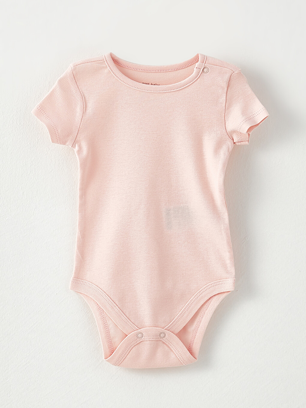 Crew Neck Short Sleeve Basic Baby Girl Body with Snap Crotch 5-Pack ...