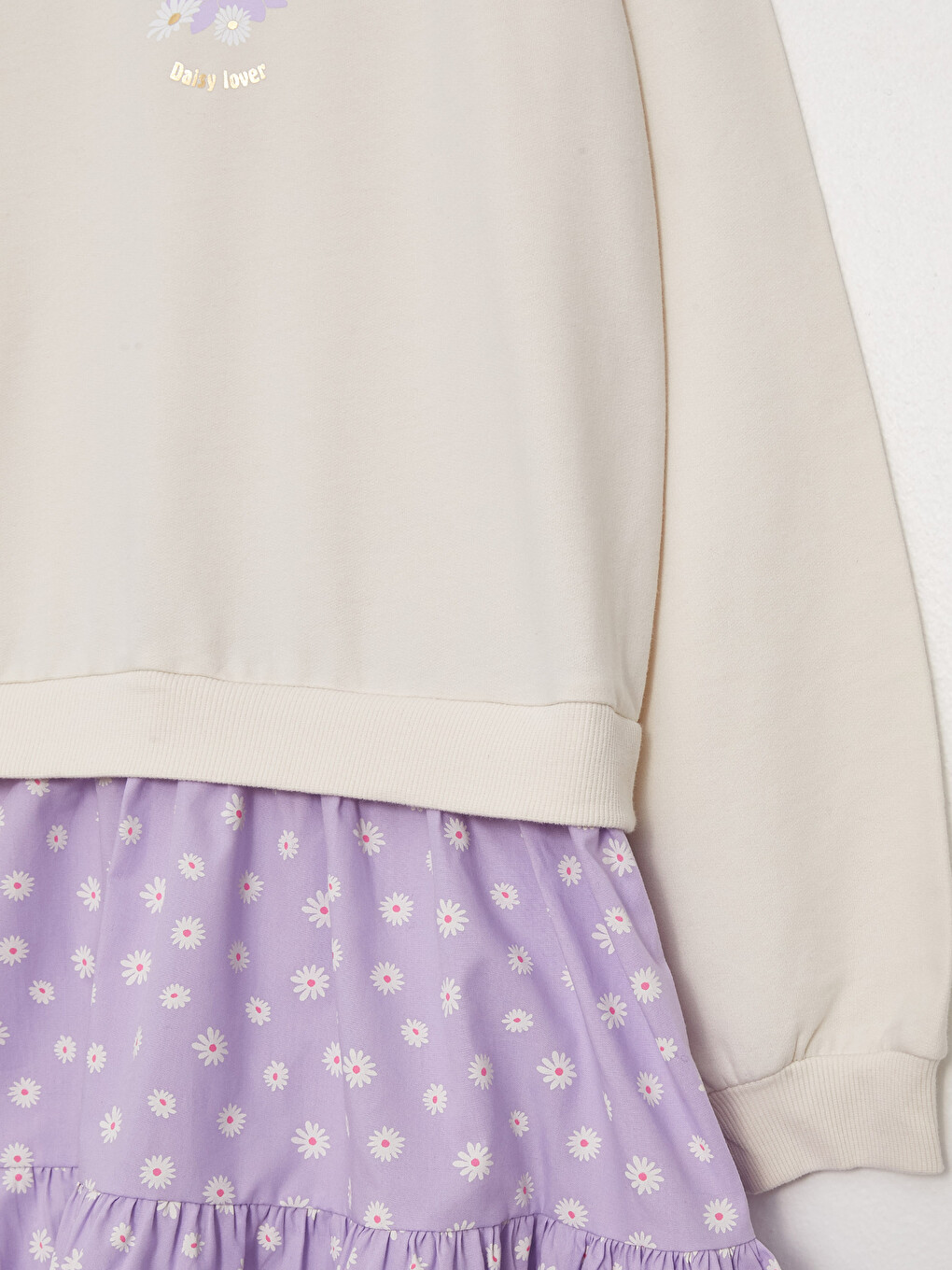 Crew Neck Printed Long Sleeve Girl Dress -S30741Z4-FRC - S30741Z4-FRC ...