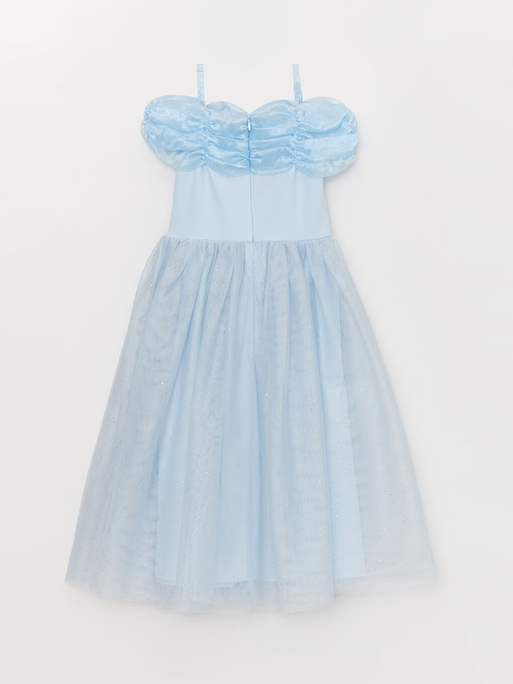 Square Neck Girls Dress -S31139Z4-QXE - S31139Z4-QXE - LC Waikiki