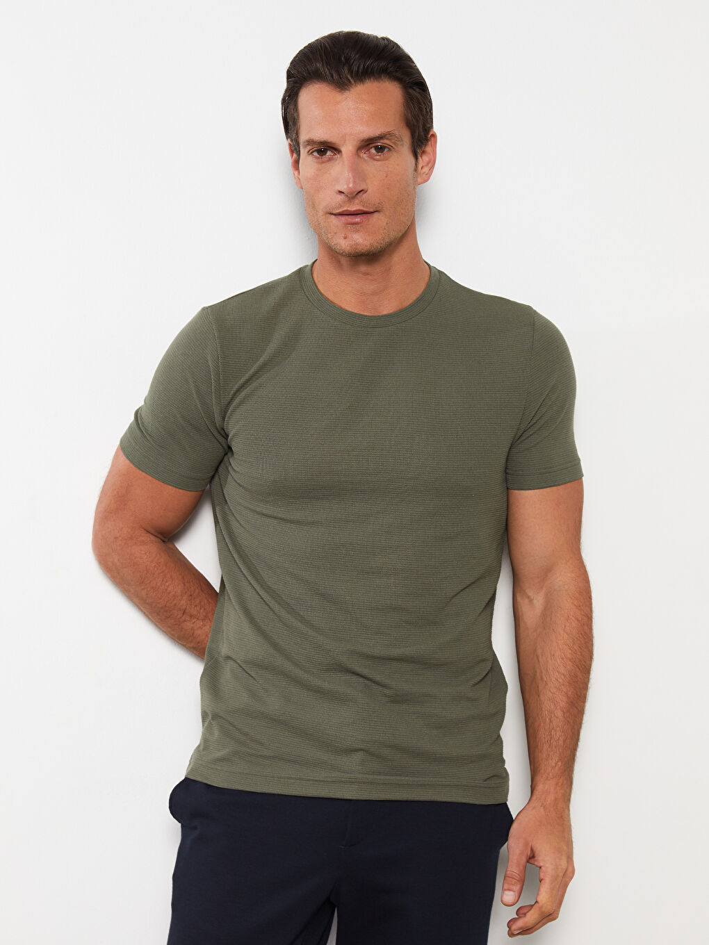 Crew Neck Short Sleeve Men's T-shirt -S31340Z8-SPM - S31340Z8-SPM - LC ...