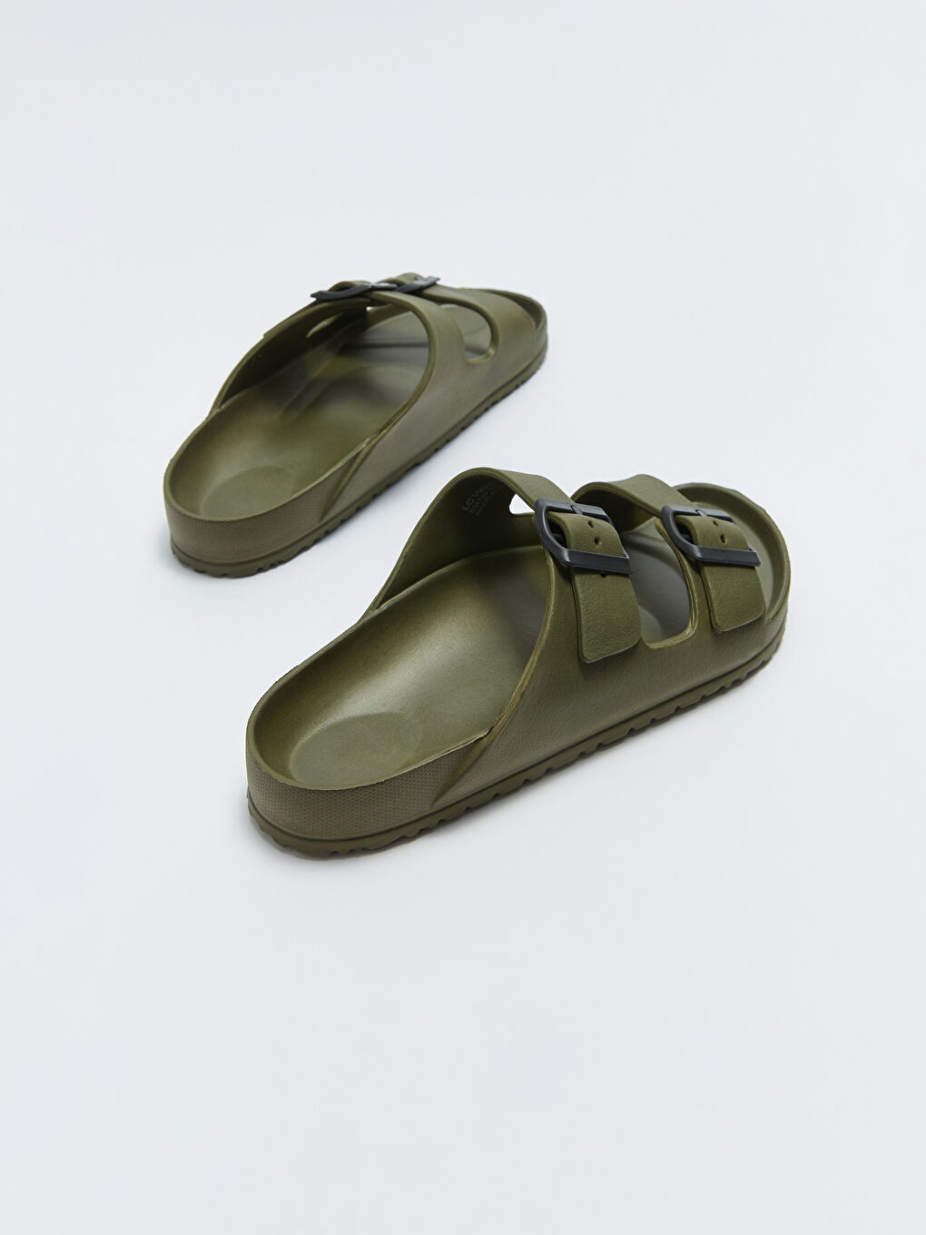 Double Band Buckle Detail Men's Slippers -S34129Z8-SCR - S34129Z8-SCR ...