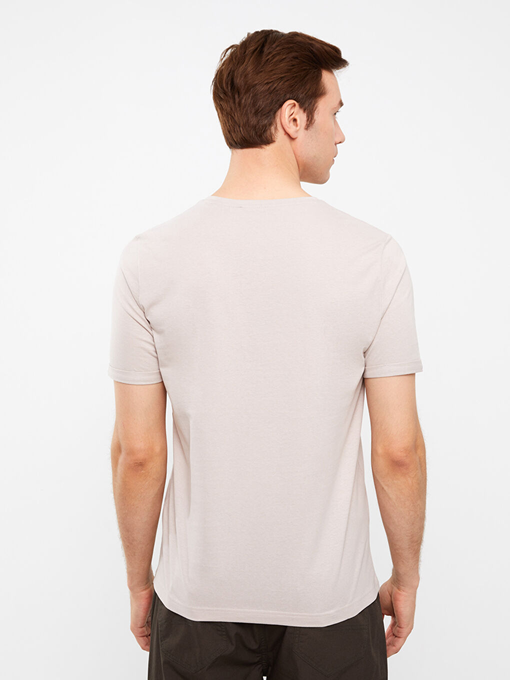 T Shirt Pour Hommes En Coton Peigné Imprimé à Manches Courtes Et Col