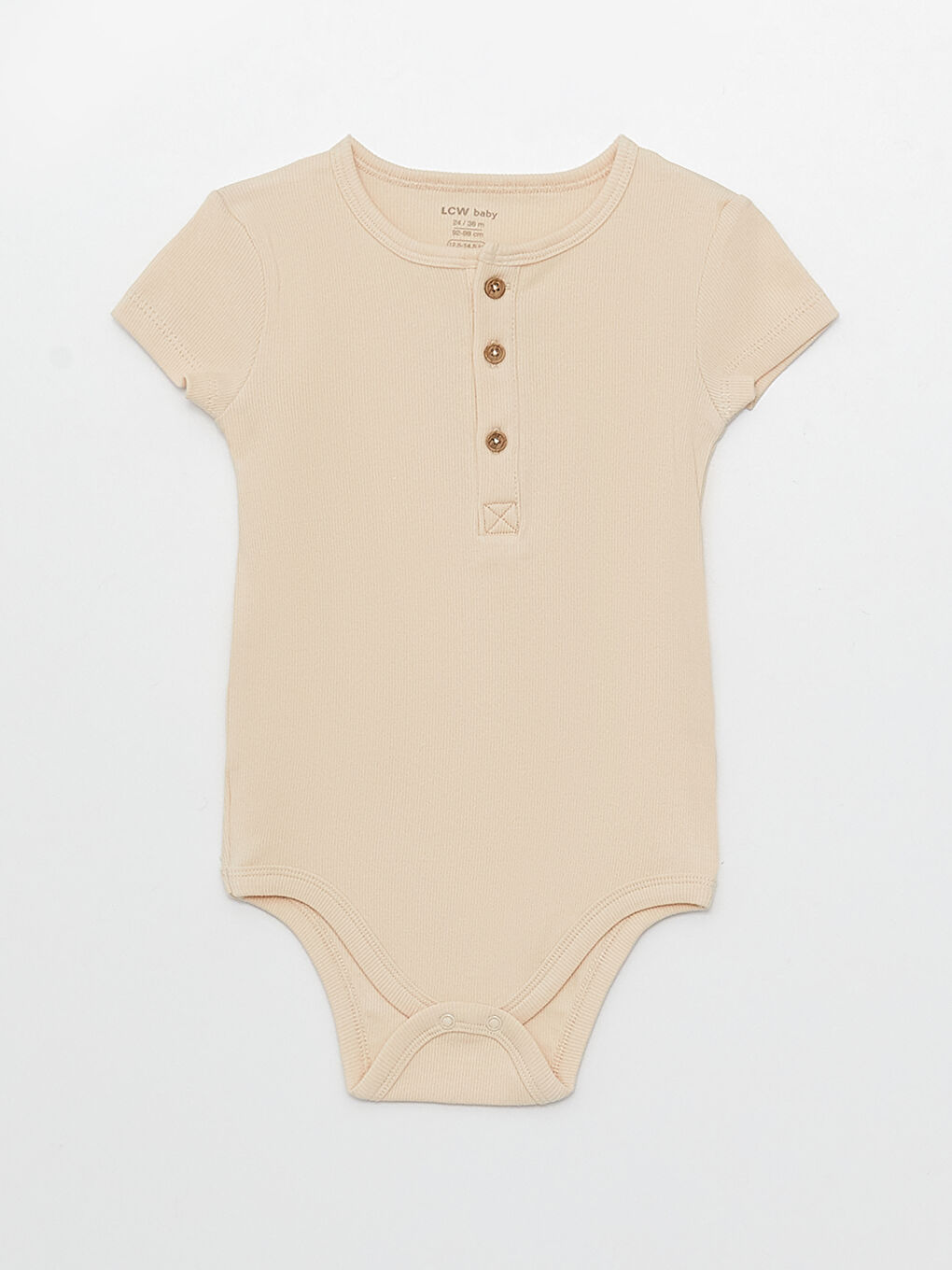 Printed Crew Neck Short Sleeve Baby Boy Snap Fastener Body 2 Pack ...