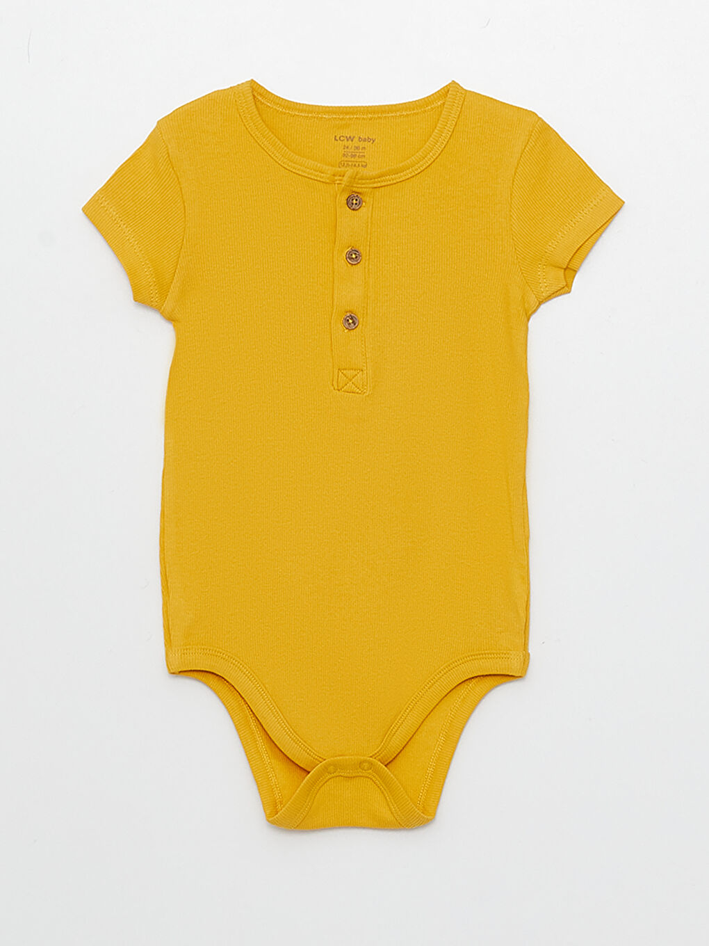 Printed Crew Neck Short Sleeve Baby Boy Snap Fastener Body 2 Pack ...