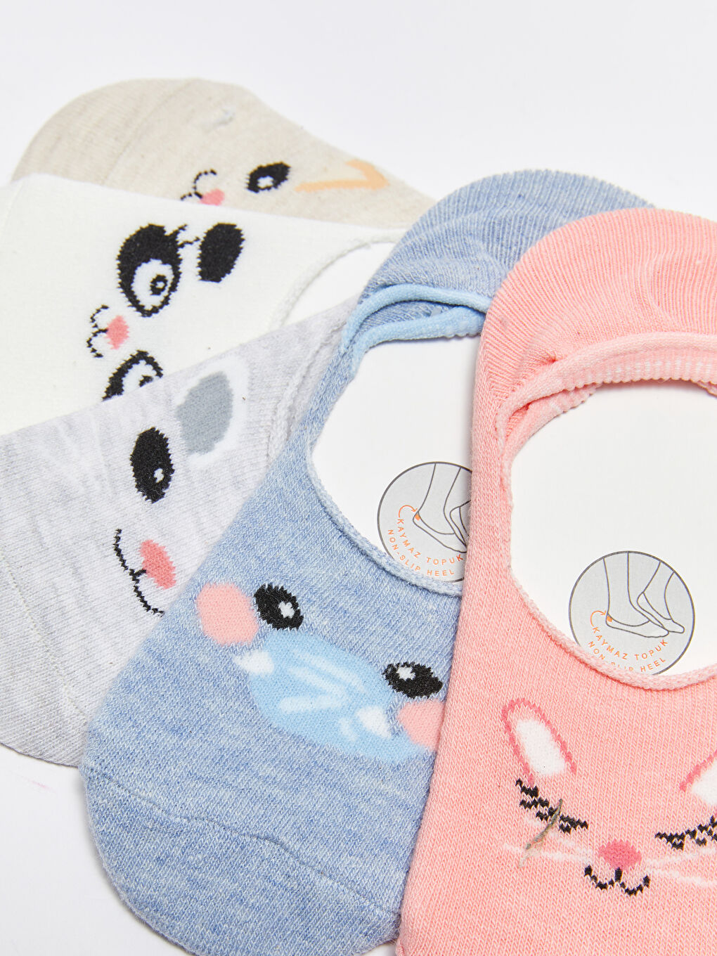 Patterned Girl's Ballet Socks 5 Pieces -S38992Z4-J14 - S38992Z4-J14 ...