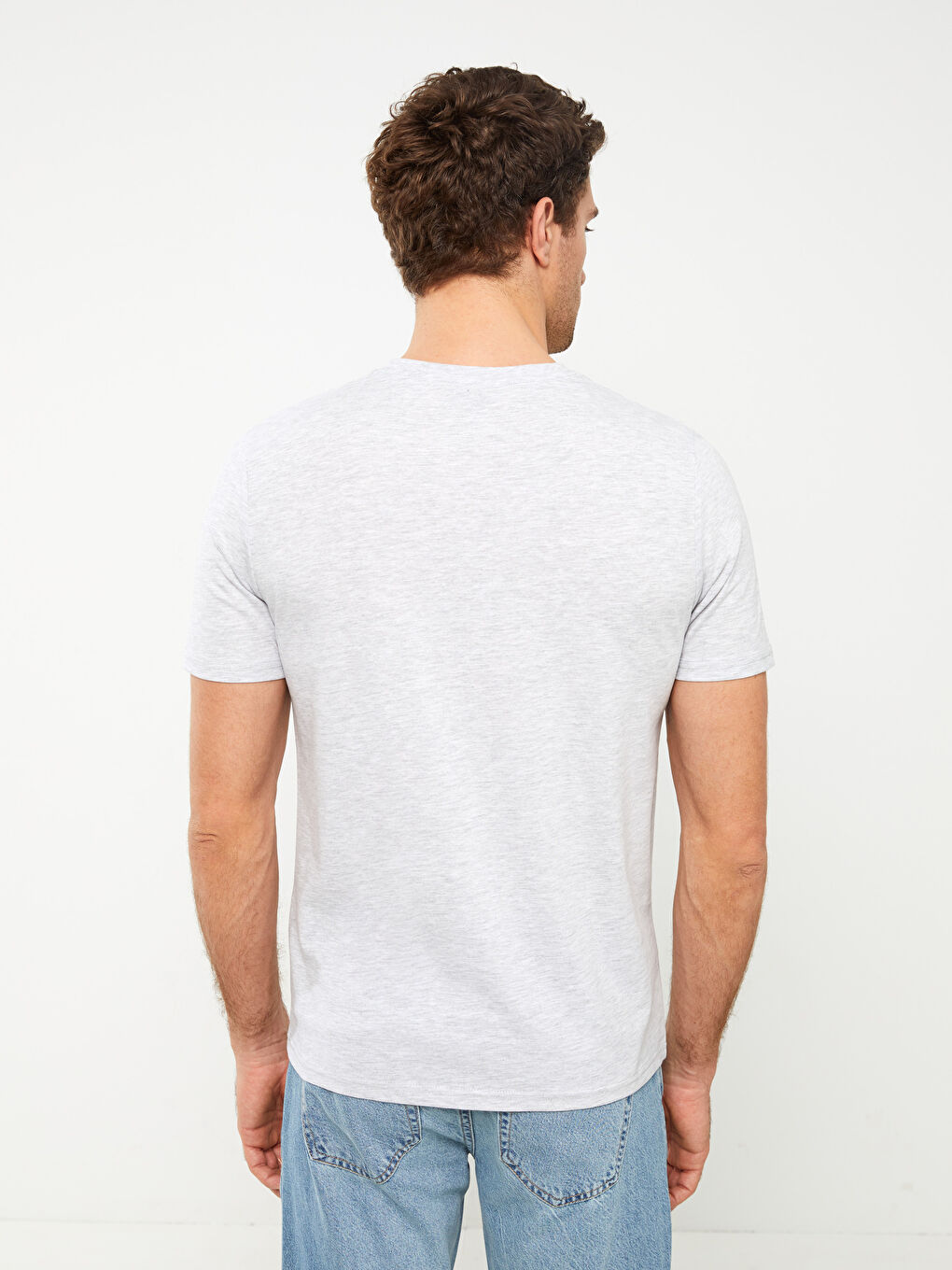 LC WAIKIKI Crew Neck Short Sleeve Printed Combed Cotton Men's T-shirt -S39518Z8-DFL - S39518Z8 ...