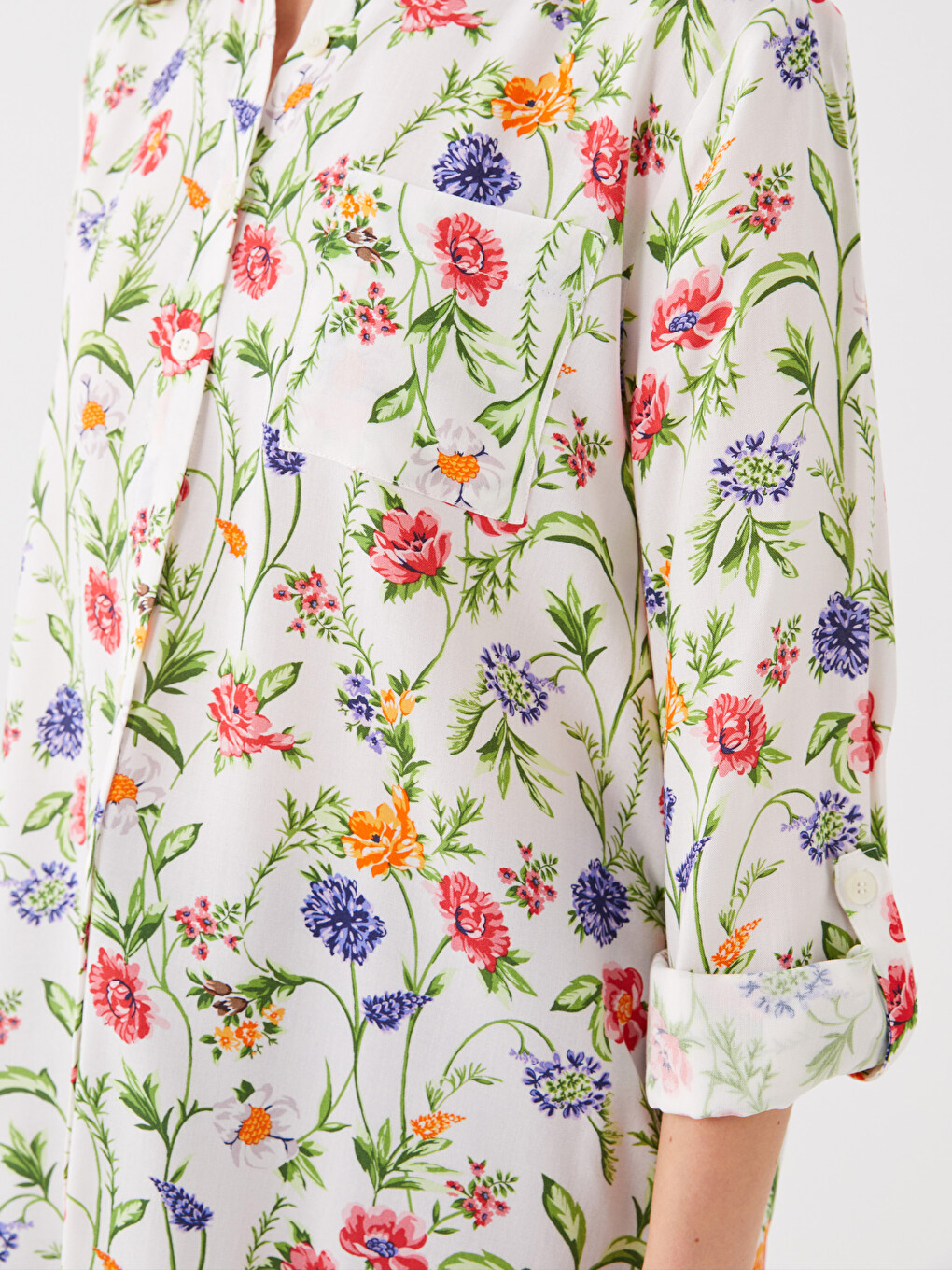 Patterned Women's Shirt Tunic -S3AL83Z8-F9C - S3AL83Z8-F9C - LC Waikiki