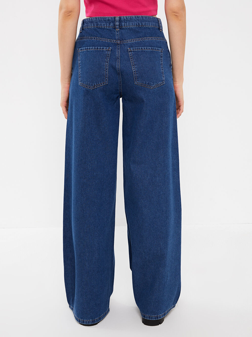 Normal Waist Wideleg Women's Jean Trousers -S3GV70Z8-507 - S3GV70Z8-507 ...