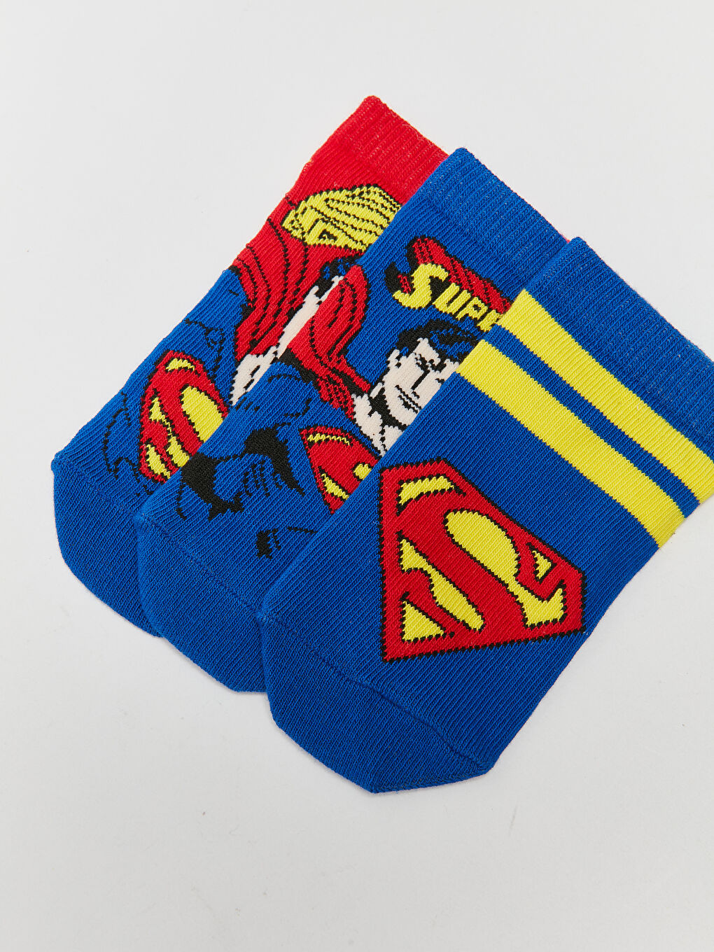 KARIŞIK Superman Desenli Erkek Çocuk Patik Çorap 3'lü - S3HN09Z4-K00 | LCW