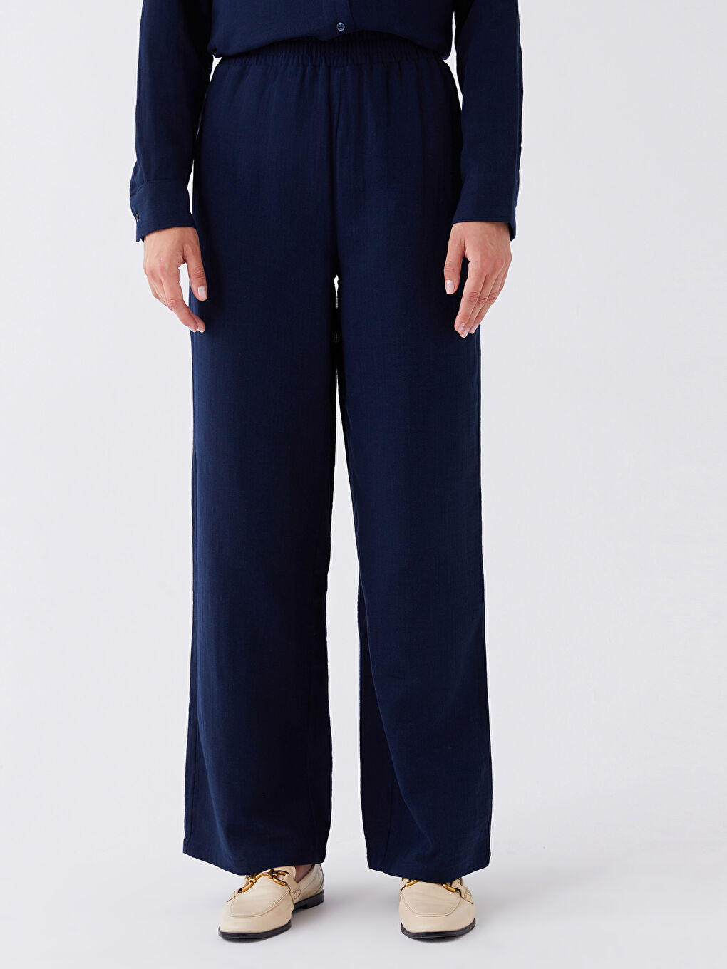 ქალი მუქი ლურჯი შარვალი -S3L491Z8-E1J - S3L491Z8-E1J - LC Waikiki