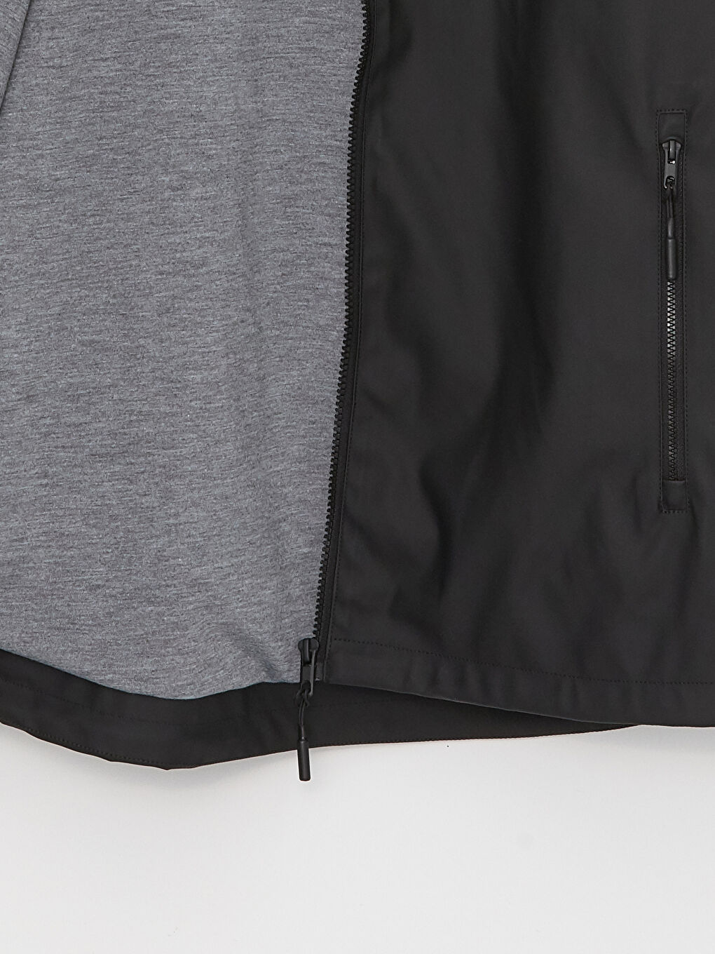 SİYAH Standart Kalıp Kapüşonlu Erkek Yağmurluk - W30518Z8-CVL | LCW