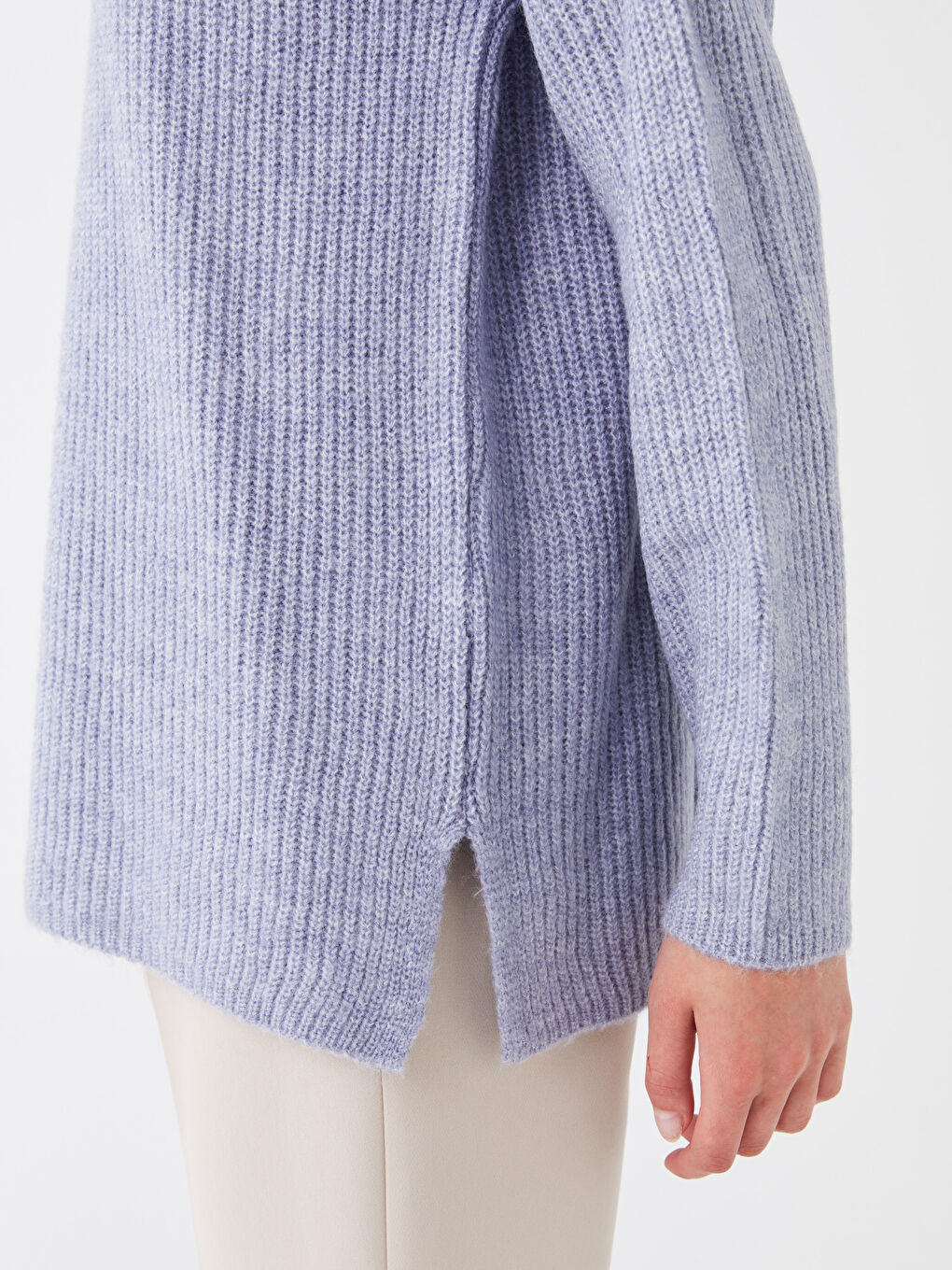 Turtleneck Regular Long Sleeve Women's Tricot Sweater -W31230Z8-SGS - W31230Z8-SGS - LC Waikiki