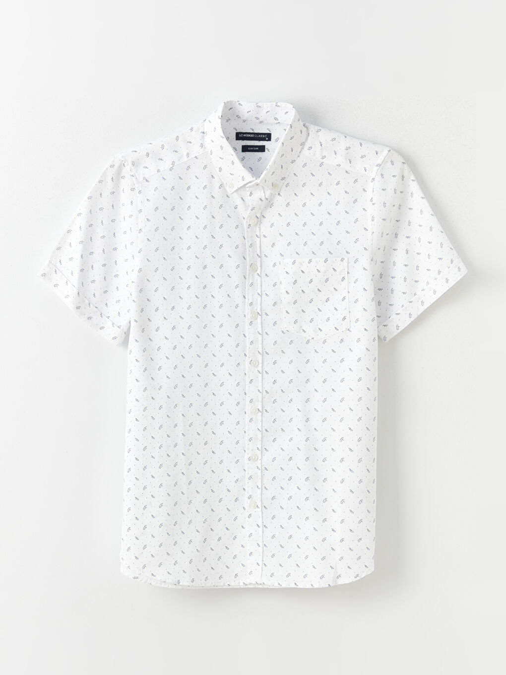 lim Fit Short Sleeve Patterned Men's Shirt -W35262Z8-LU7 lim Fit Short Sleeve Patterned Men's Shirt -W35262Z8-LU7