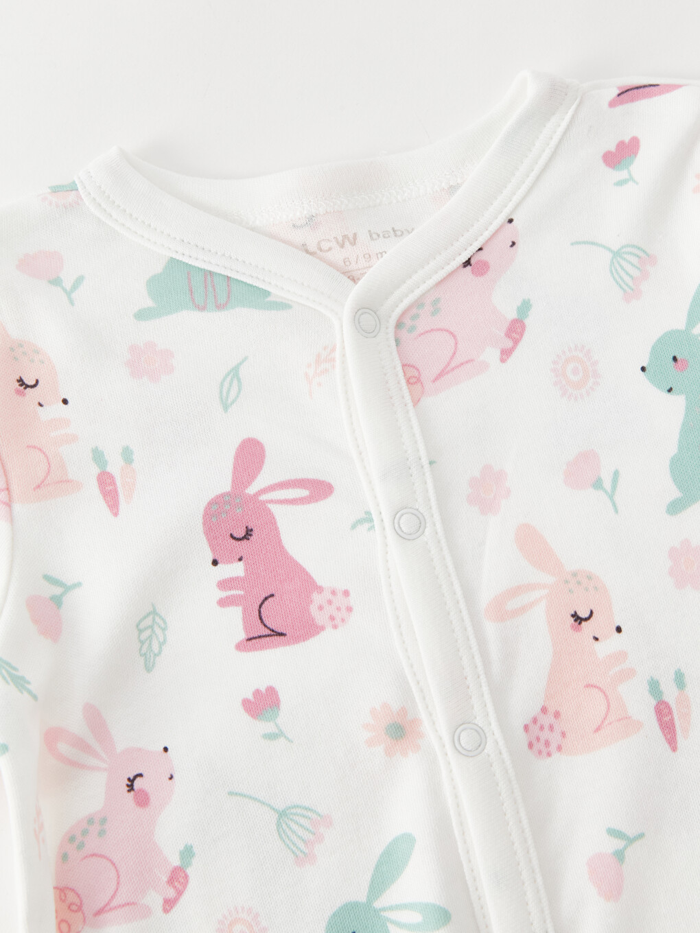 Crew Neck Long Sleeve Cotton Baby Girl Hospital Discharge Set 5-Piece ...