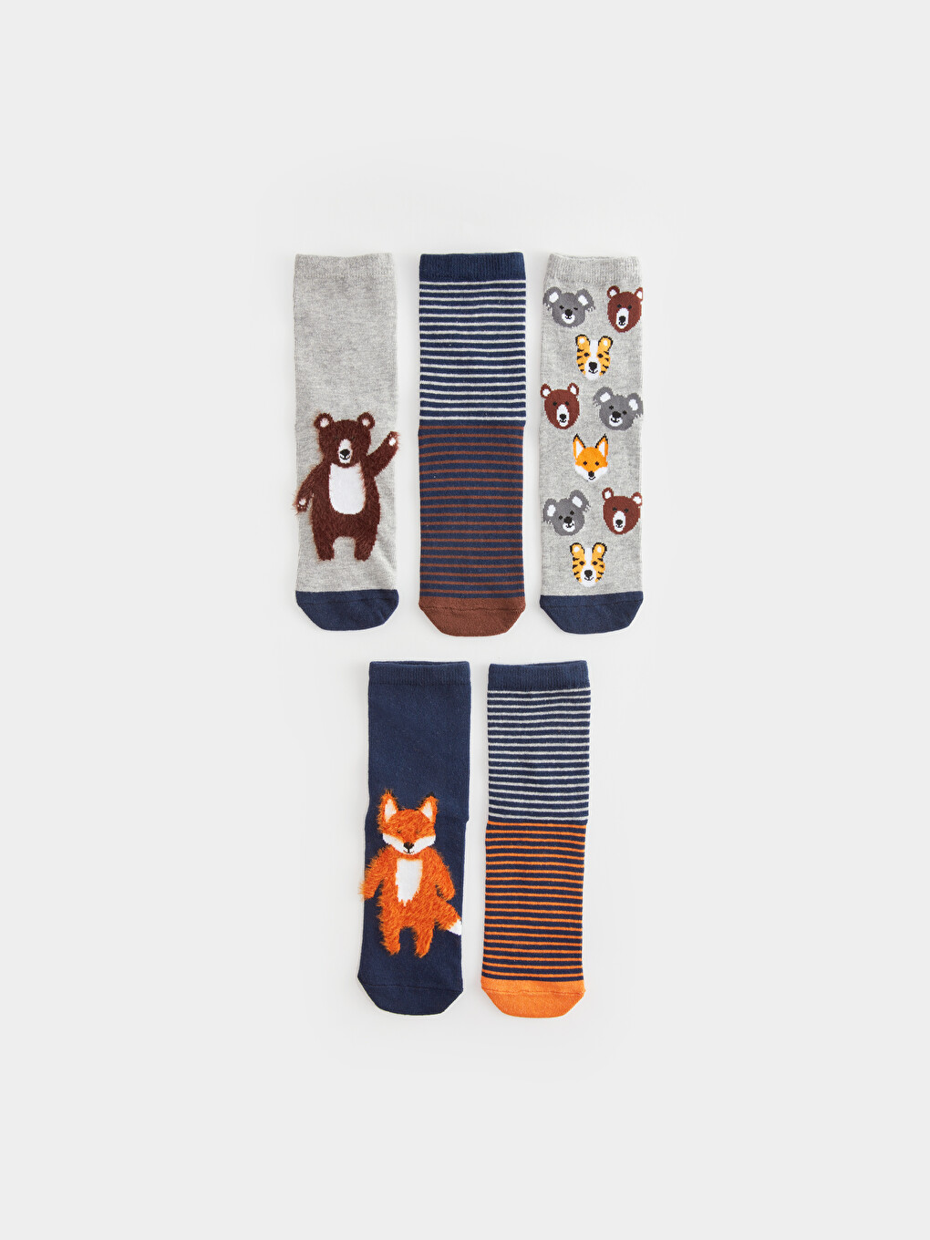 LC WAIKIKI Patterned Boys' Ankle Socks 5 Pack -W3AJ41Z4-K00 - W3AJ41Z4 ...