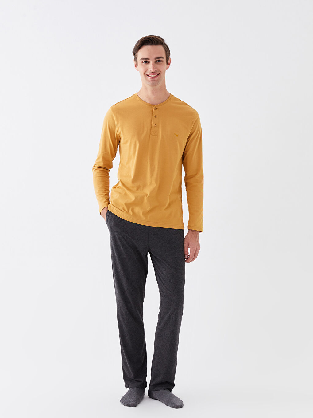 Standard Fit Men's Pajama Set -W3AK16Z8-DW2 - W3AK16Z8-DW2 - LC Waikiki