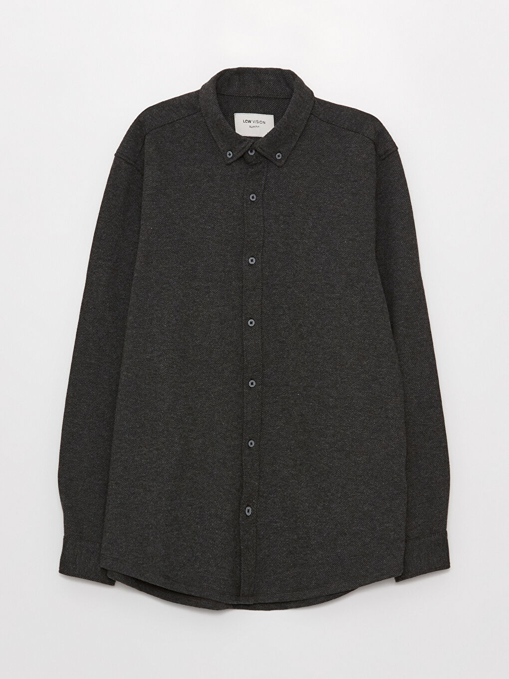 ANTRASİT Slim Fit Uzun Kollu Erkek Gömlek - W3BD57Z8-SPV | LCW