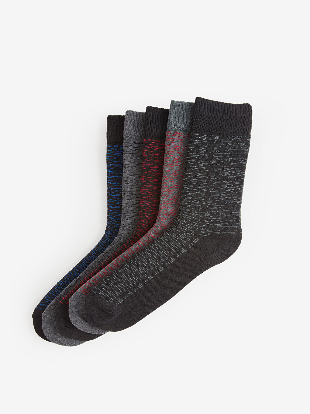 Patterned Men's Ankle Socks 5 Pack -W3BP46Z8-K00 - W3BP46Z8-K00 - LC ...