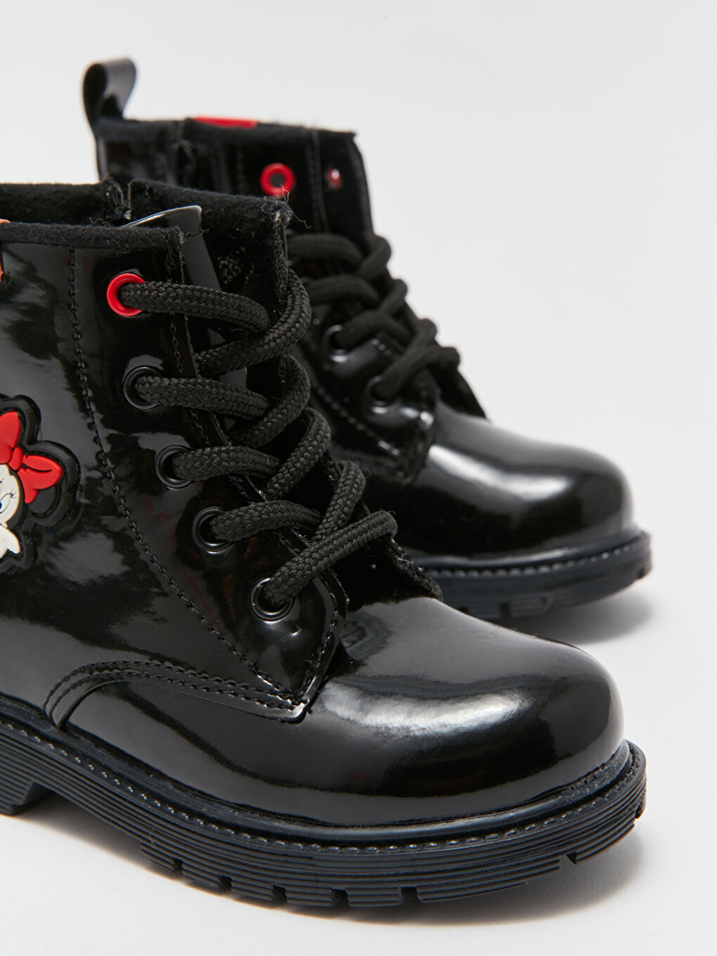 SİYAH Minnie Mouse Baskılı Bağcıklı Kız Bebek Bot - W3CO36Z1-RQN | LCW