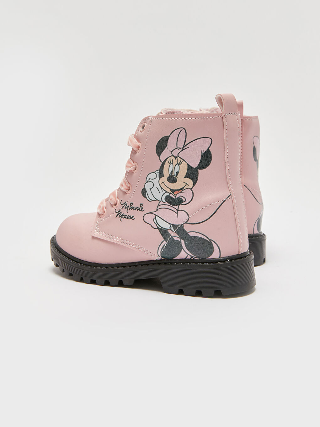 PEMBE Minnie Mouse Baskılı Bağcıklı Kız Çocuk Bot - W3DD55Z4-E6T | LCW