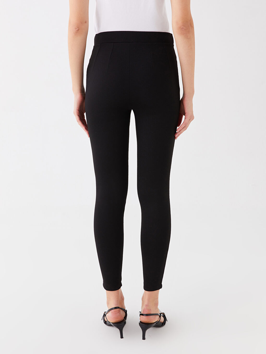 LC WAIKIKI Elasticated Waist Slim Fit Women's Trousers -W3GY88Z8-CVL ...