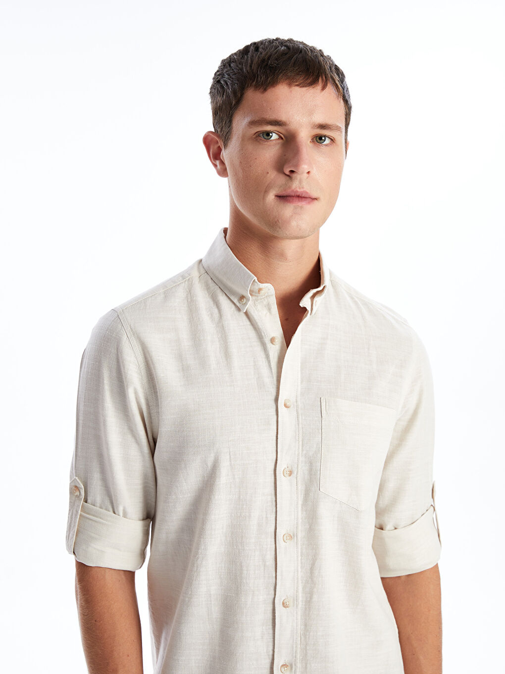 Мъже Бежово Риза -S42525Z8-VV6 - S42525Z8-VV6 - LC Waikiki