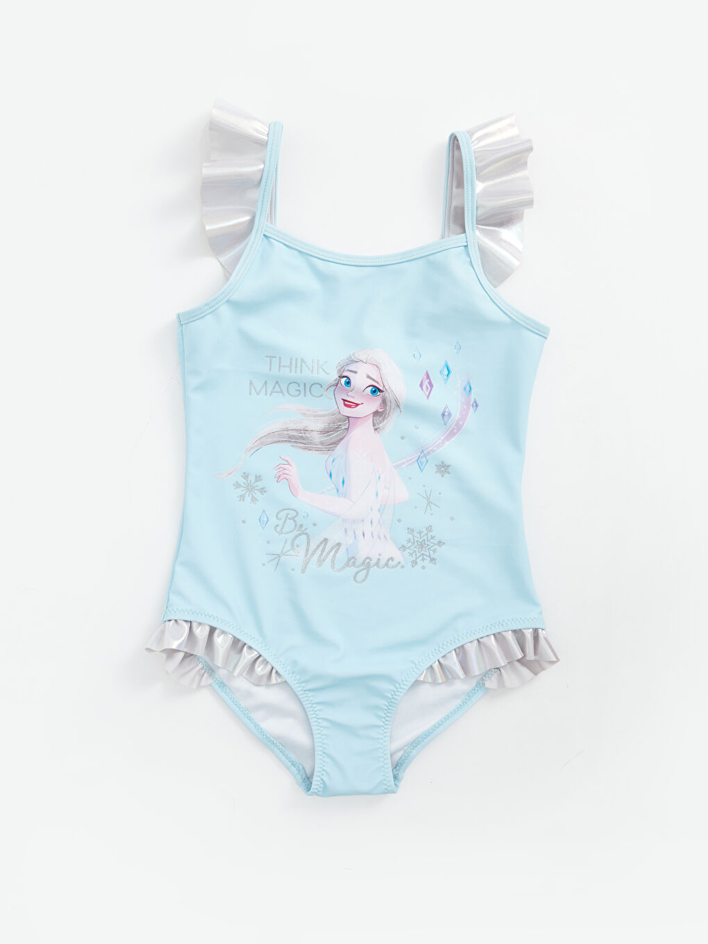 TURKUAZ Hızlı Kuruyan Elsa Baskılı Kız Çocuk Mayo - S44881Z4-V0J | LCW