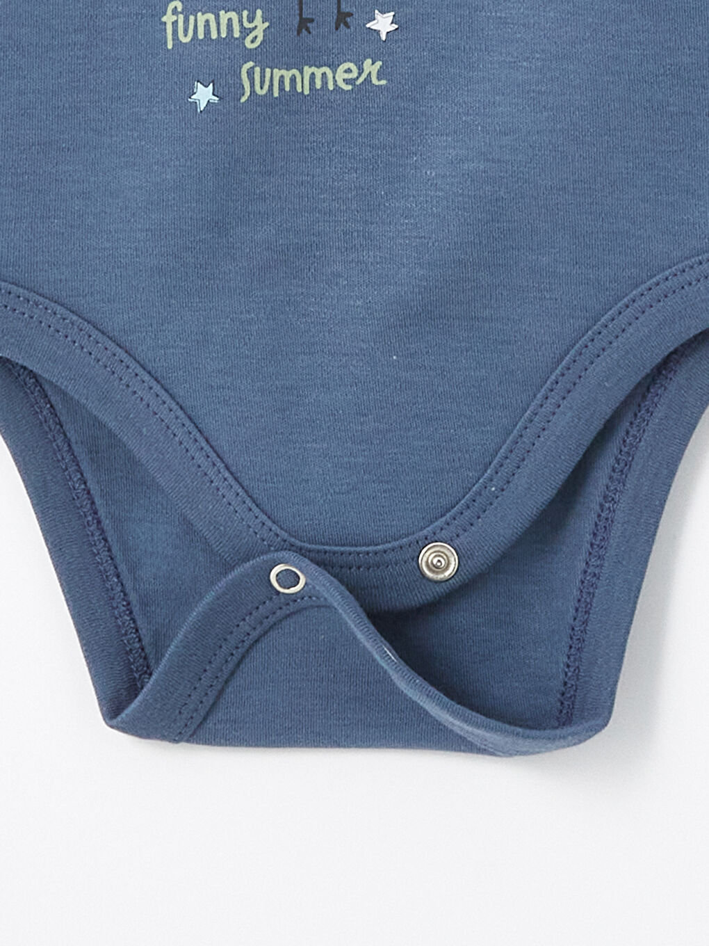 LC WAIKIKI Crew Neck Printed Baby Boy Bodysuit with Snap Crotch 2-Pack ...