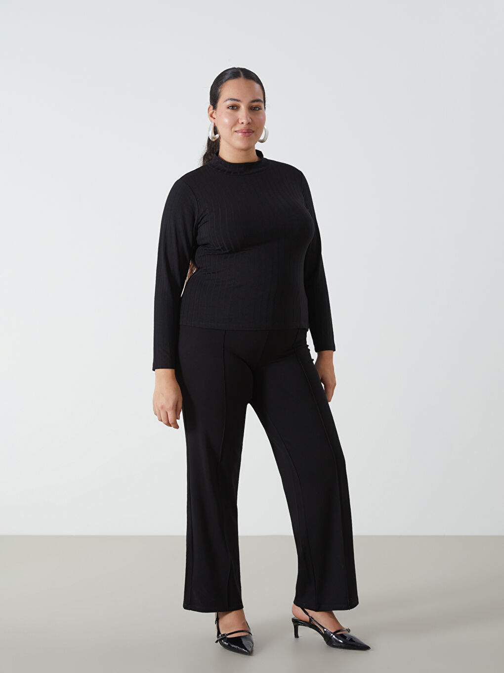 High Collar Straight Long Sleeve Women's Body -W49329Z8-CVL High Collar Straight Long Sleeve Women's Body -W49329Z8-CVL