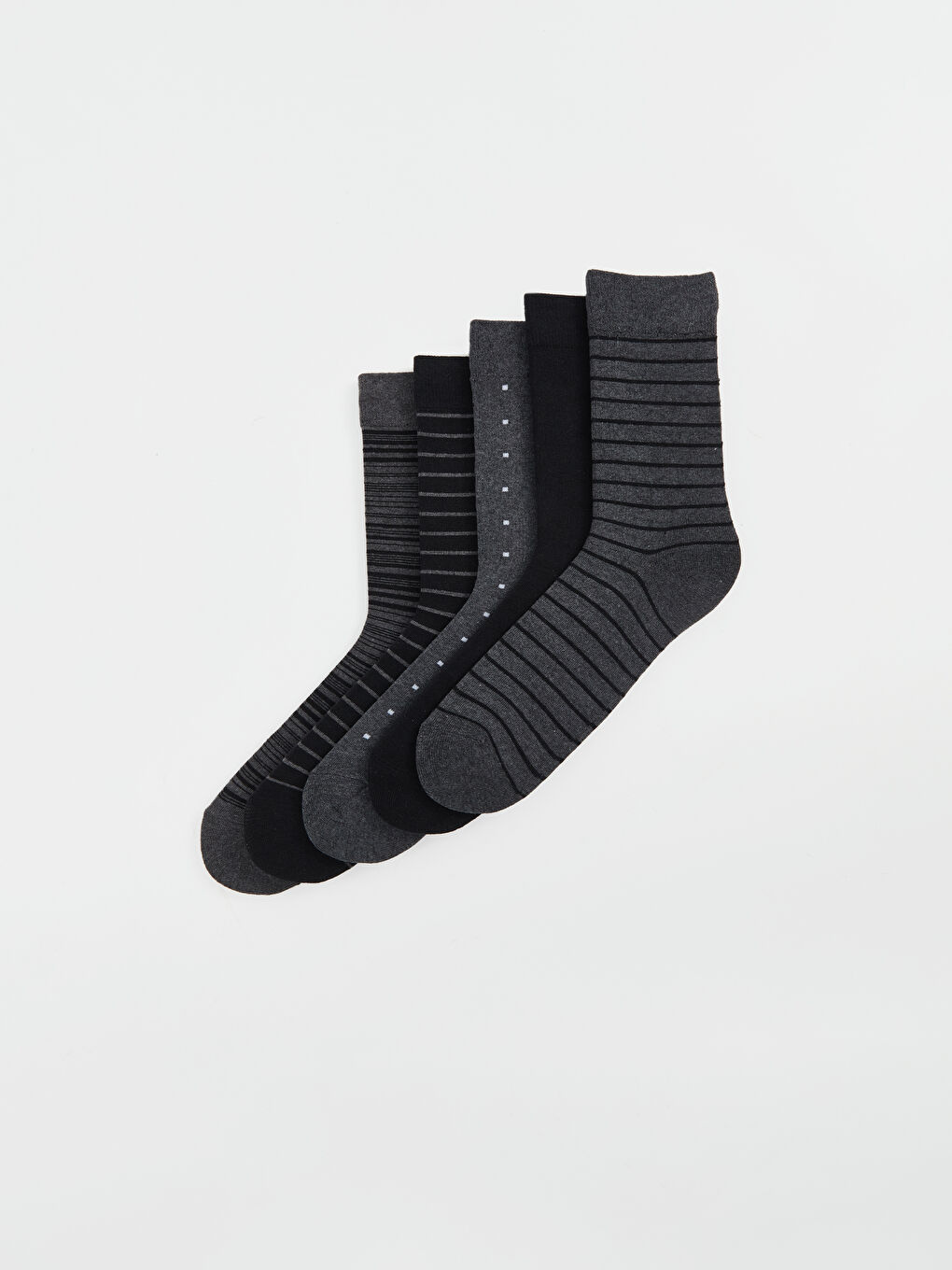 Striped Men's Ankle Socks 5 Pack -W4BK96Z8-CRP - W4BK96Z8-CRP - LC Waikiki