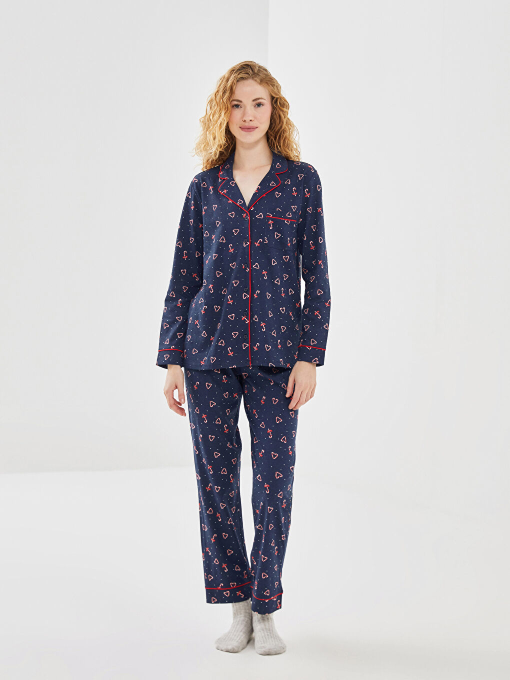Ensemble de pyjamas MARINE Femme -W4BM91Z8-LSJ - W4BM91Z8-LSJ - LC Waikiki