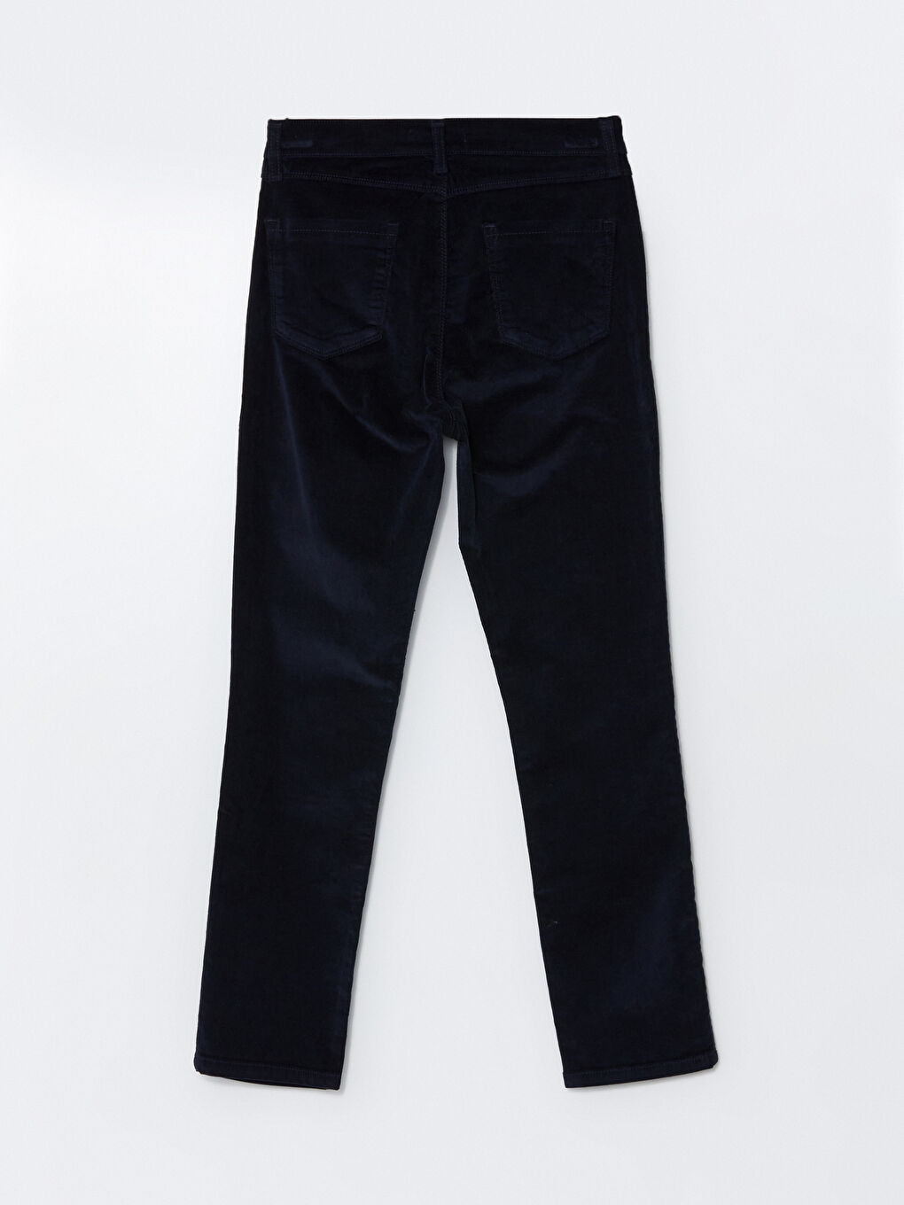 Slim Fit Velvet Women's Trousers -W4HJ60Z8-E1J - W4HJ60Z8-E1J - LC Waikiki