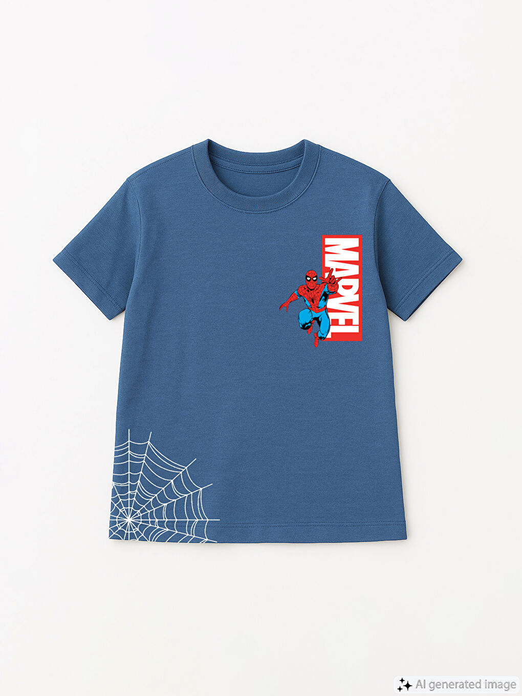 LC WAIKIKI T-shirt à Manches Courtes Imprimé Spider-Man Col Rond pour ...